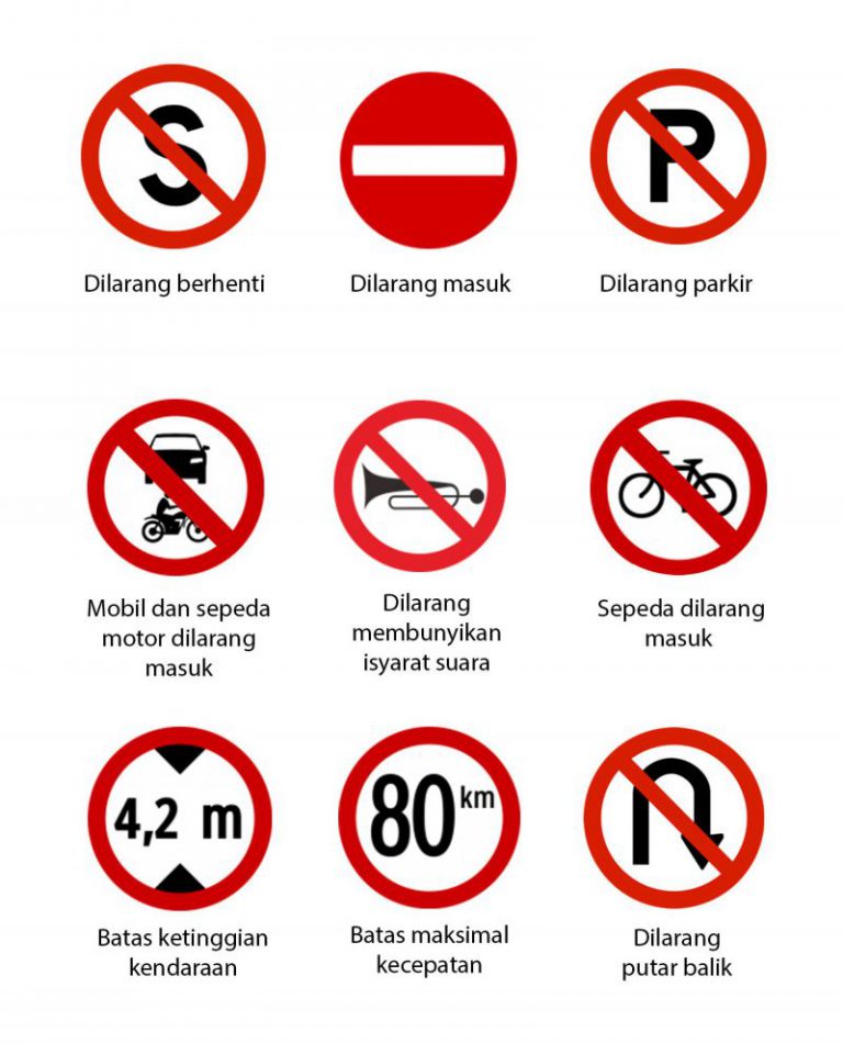 4 Jenis Rambu Lalu Lintas yang Wajib Diketahui dan Dipahami